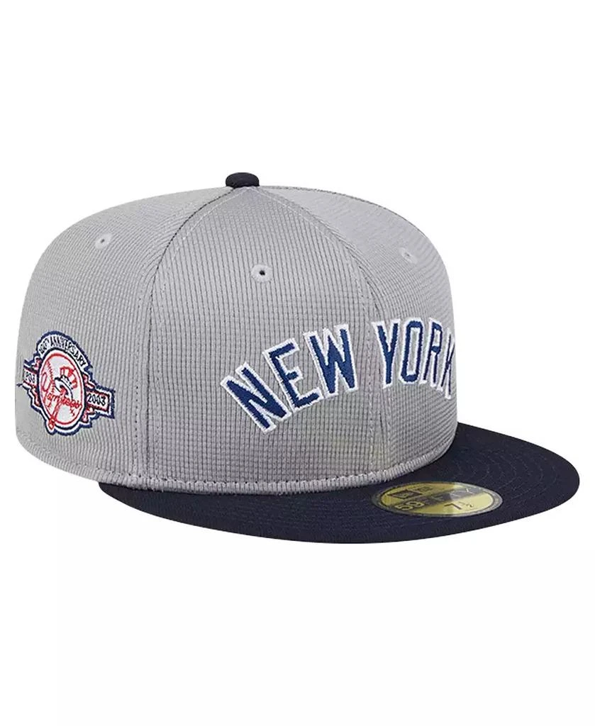 New Era Men's Gray New York Yankees Pivot Mesh 59FIFTY Fitted Hat ...