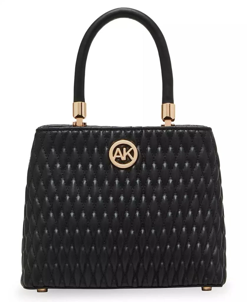 Anne Klein Ruched Tubular Top Handle Satchel Bag - Crossbody Bags ...