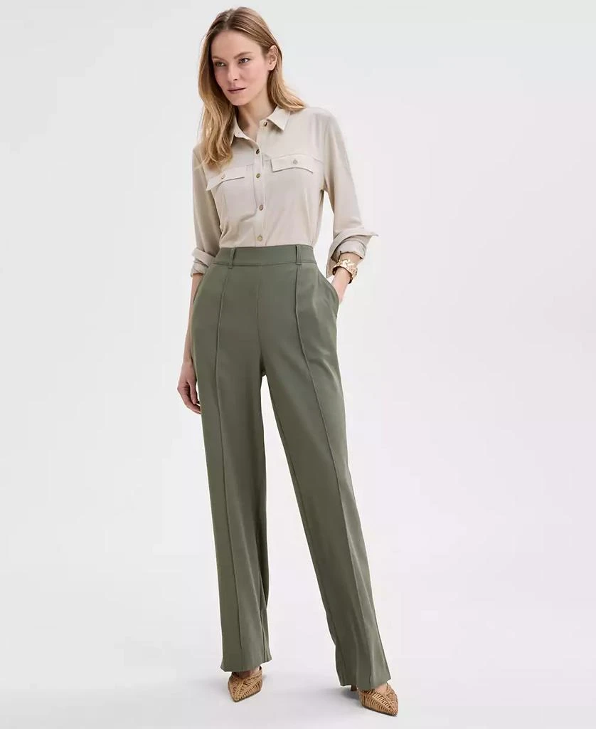 Women's Straight-Leg Pull-On Pants, Exclusively at Macy's – On Sale Now ...