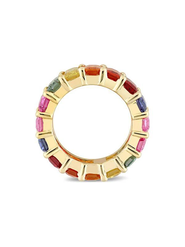 14K Yellow Gold & Multicolored Sapphire Eternity Ring – On Sale Now ...