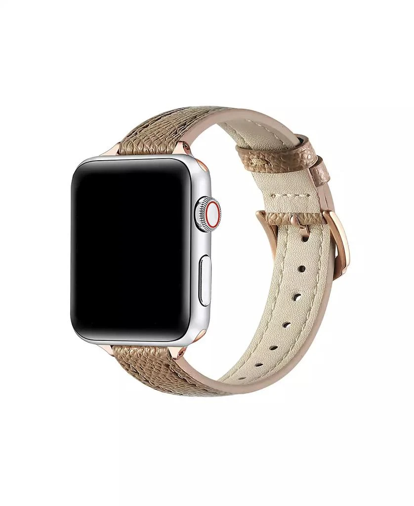 Posh Tech Cleo Skinny Leather Band for Apple Watch, Fits All Apple Watch Models - BeyondStyle