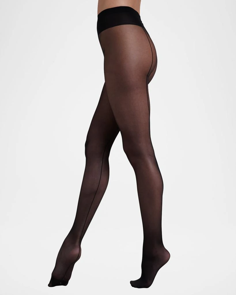 Wolford Individual 10 Back Seam Tights - Accessories - Free Shipping - BeyondStyle
