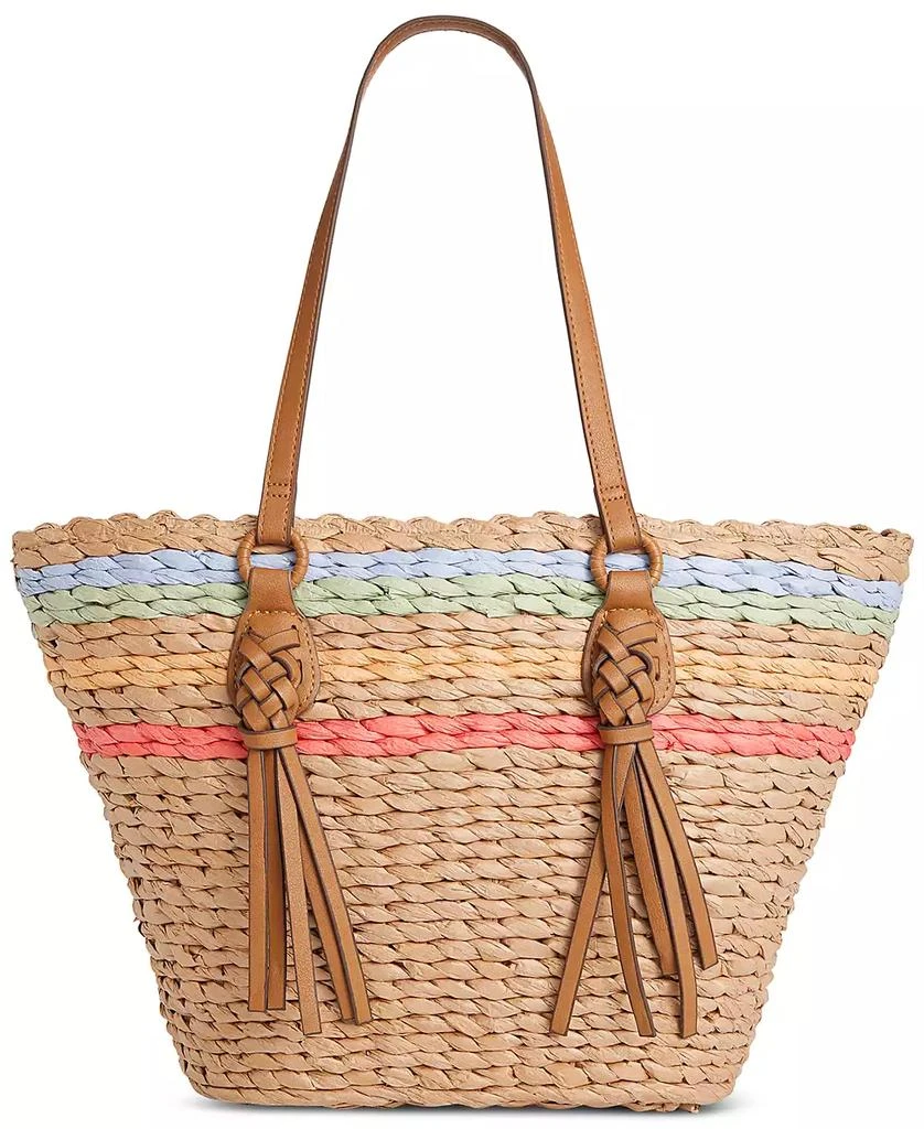 Style & Co Straw Tote, Created for Macy's - Tote Bags - BeyondStyle