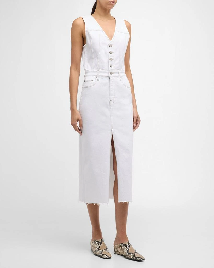 PISTOLA Alex Denim Button-Front Midi Dress - Dresses & Skirts - Free Shipping - BeyondStyle