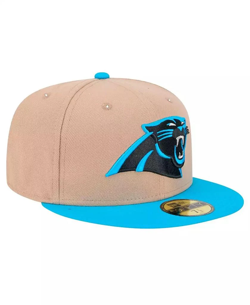 New Era Men's Tan Carolina Panthers Logo Main 59FIFTY Fitted Hat - Hats ...