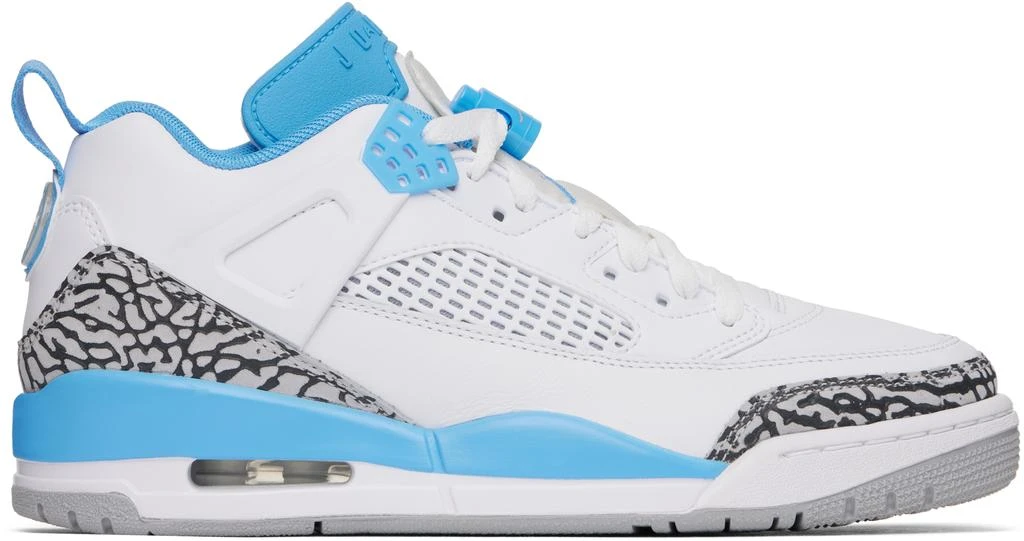 Jordan White & Blue Jordan Spizike Low Sneakers - Men's Sports Shoes ...