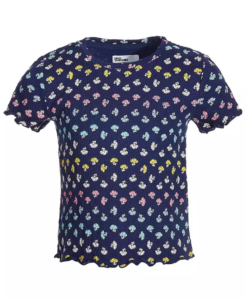 Epic Threads Little Girls Daisy Stripe Printed T-Shirt, Created for ...