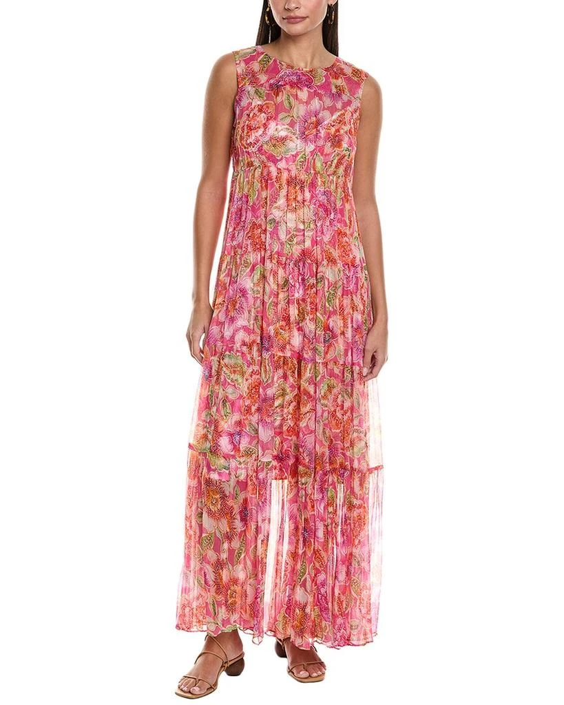 Johnny Was Loran Tiered Silk Maxi Dress - Dresses & Skirts - Free ...