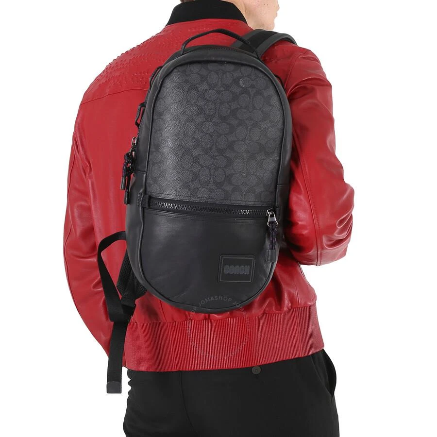Coach Signature Canvas With Coach Patch Pacer Backpack - Luggage ...