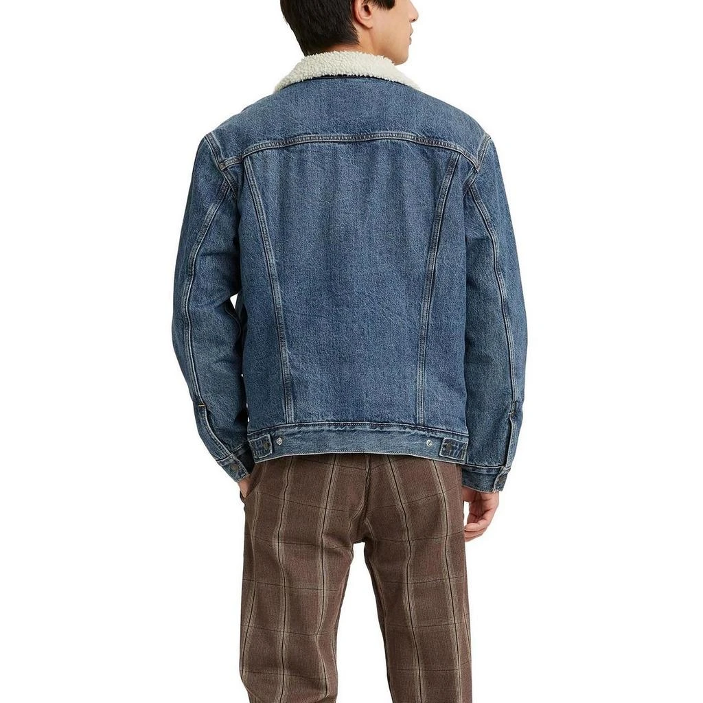 Levi Strauss & Co. Mens Denim Sherpa Lined Trucker Jacket - Jackets ...