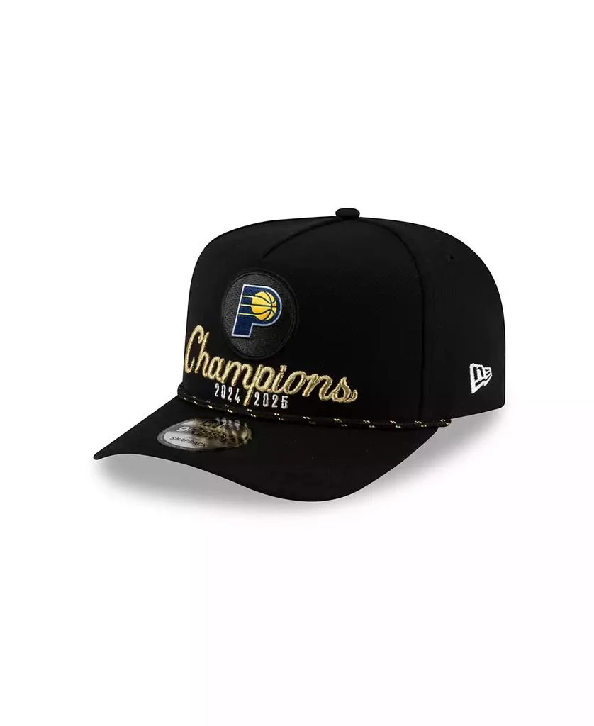 New Era Men's Black Indiana Pacers 2025 NBA Finals Champions Locker Room A-Frame 9FIFTY Snapback ...