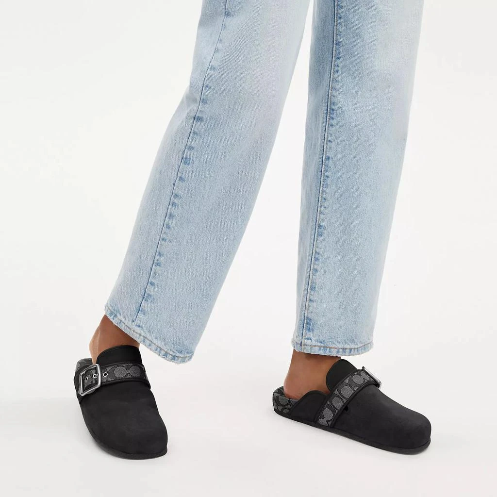 Coach Ashton Clog In Signature Jacquard - Slippers - Free Shipping ...