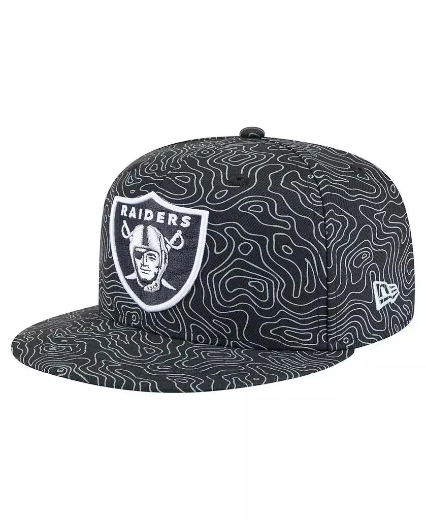 New Era Men's Black Las Vegas Raiders Geo 59FIFTY Fitted Hat - Hats - BeyondStyle