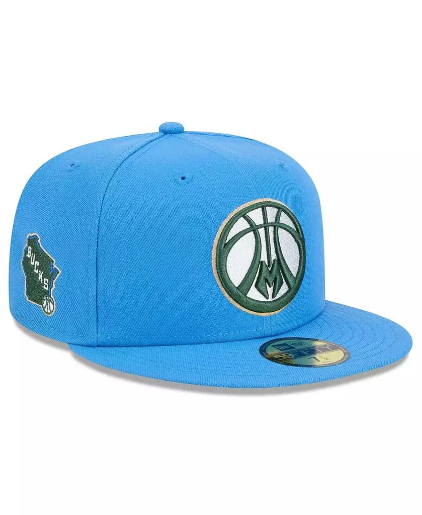New Era Men's Blue Milwaukee Bucks 2024/25 City Edition Alternate ...