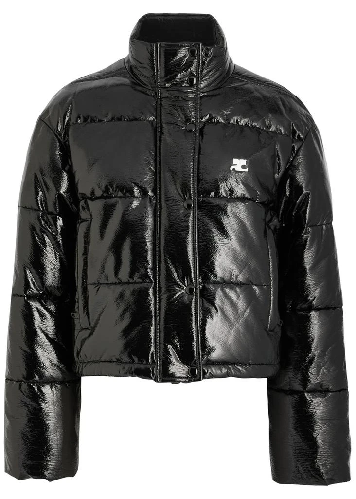 Courrèges Logo quilted vinyl jacket - Jackets - BeyondStyle