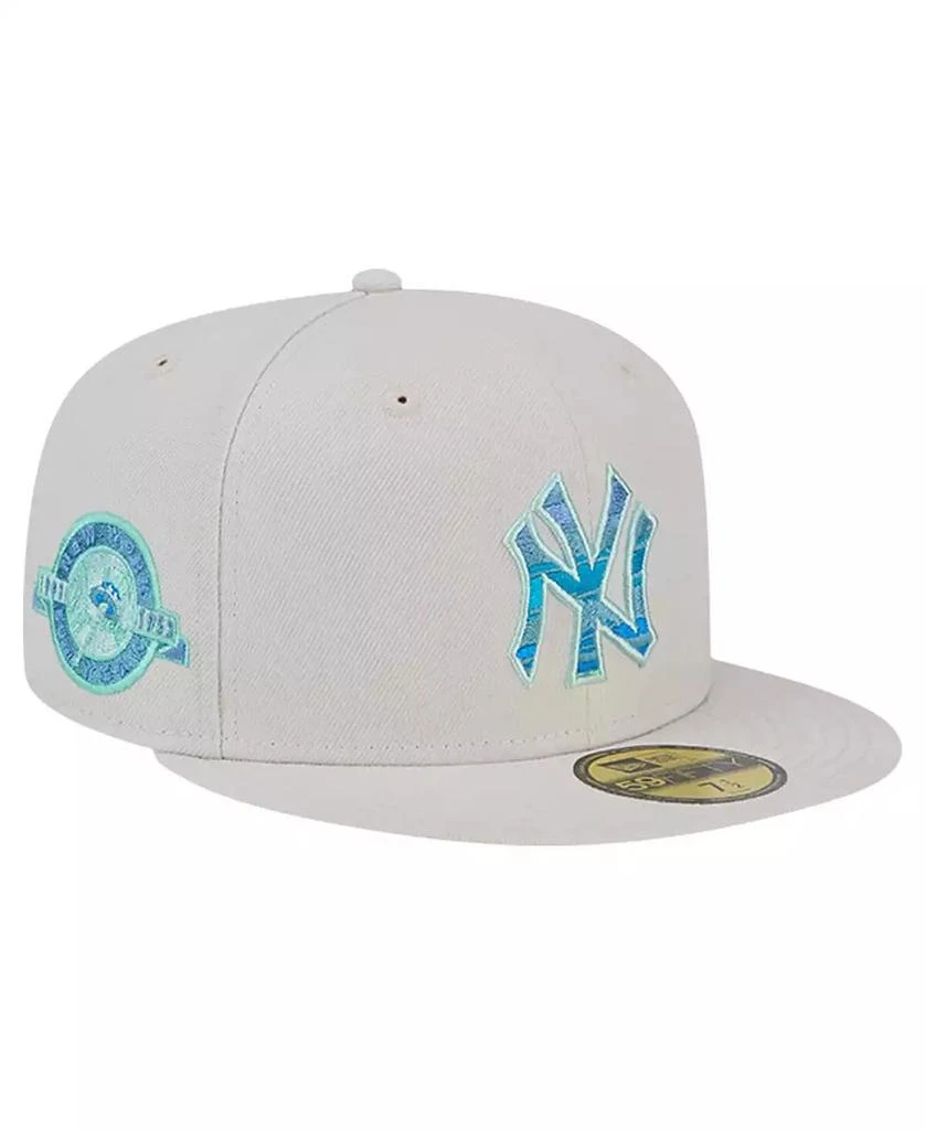 New Era Men's Khaki New York Yankees Stone Mist 59FIFTY Fitted Hat ...
