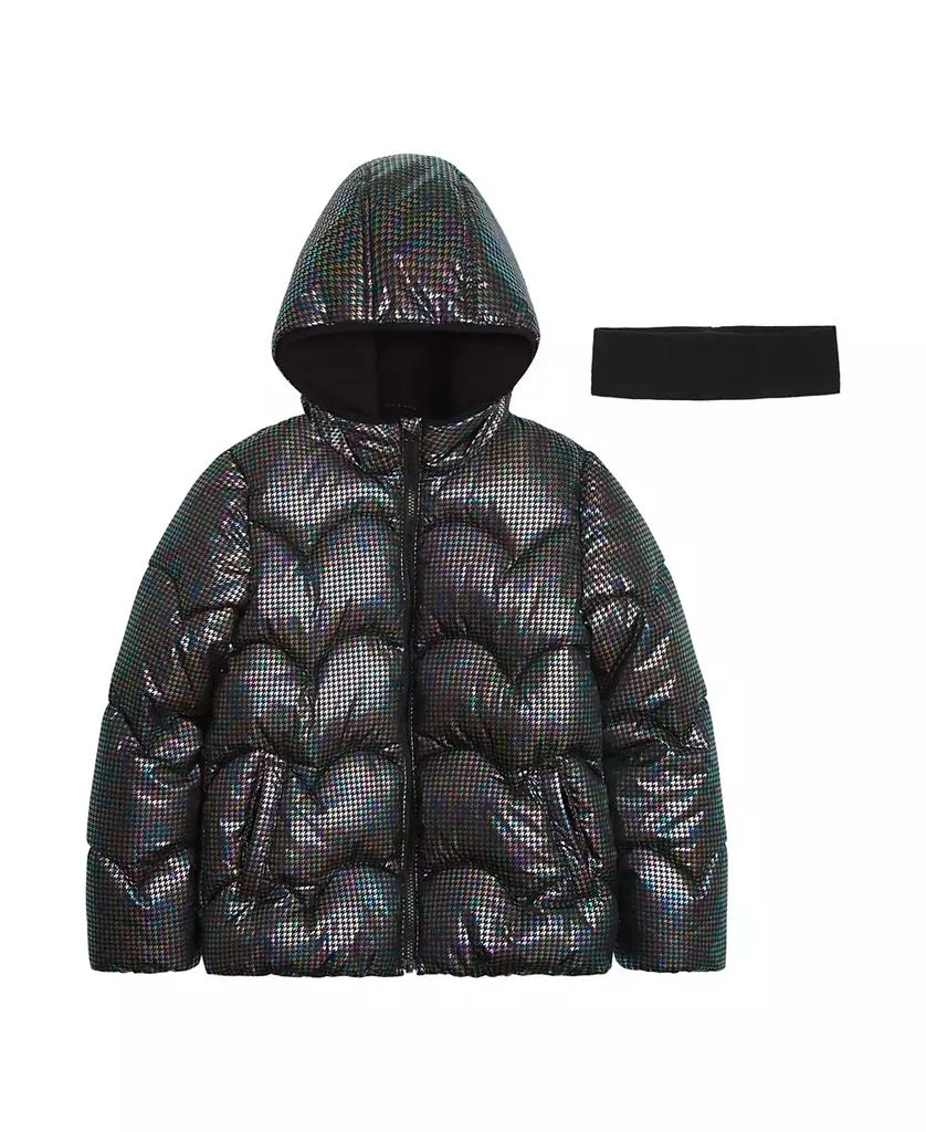 Weathertamer Big Girls Iridescent Foil Puffer Jacket - Baby & Kids ...