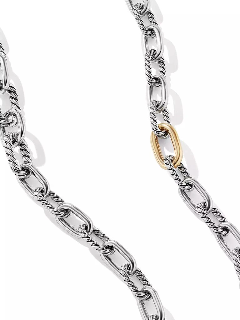 David Yurman DY Madison Chain Necklace in Sterling Silver with 18K Rose ...