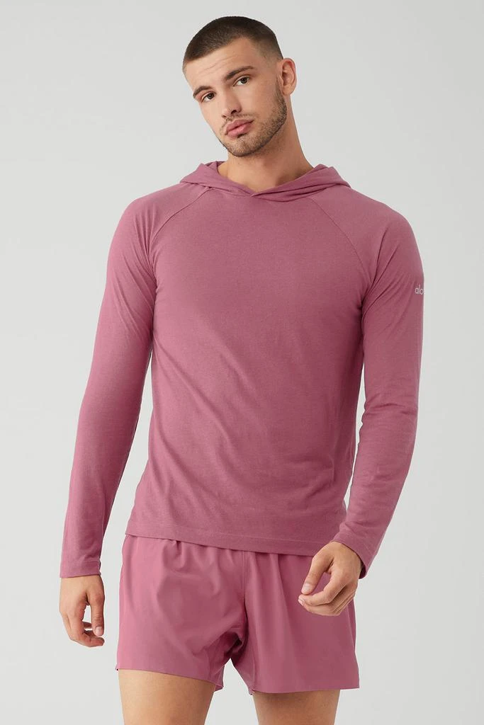 Alo Yoga Core Hooded Runner - Mars Clay - SPORTS & OUTDOOR - Free ...