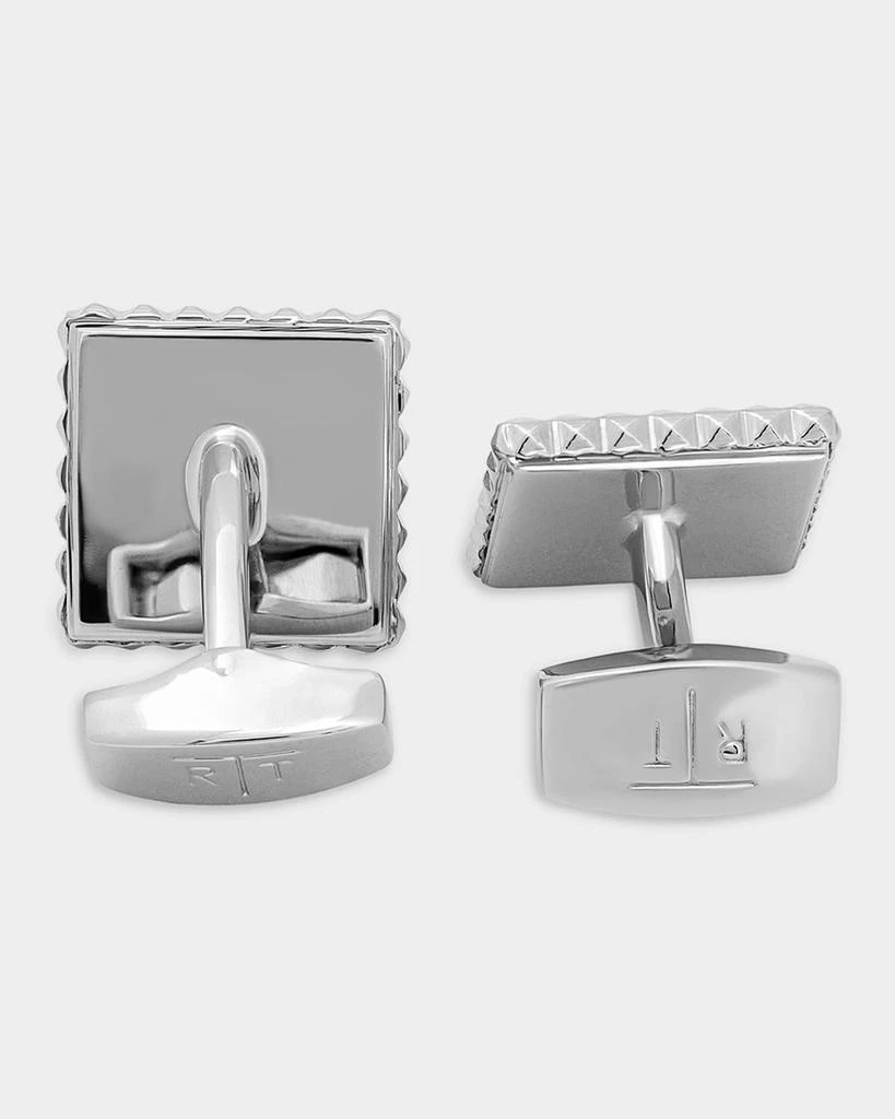 Tateossian Men's Palladium-Plated Diamond Giza Square Cufflinks - Other ...