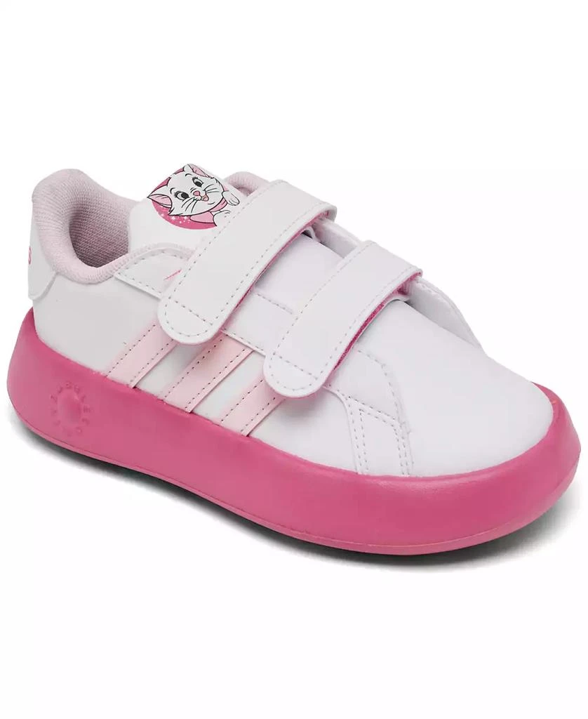 adidas Toddler Girls Grand Court 2.0 Disney Marie Fastening Strap ...
