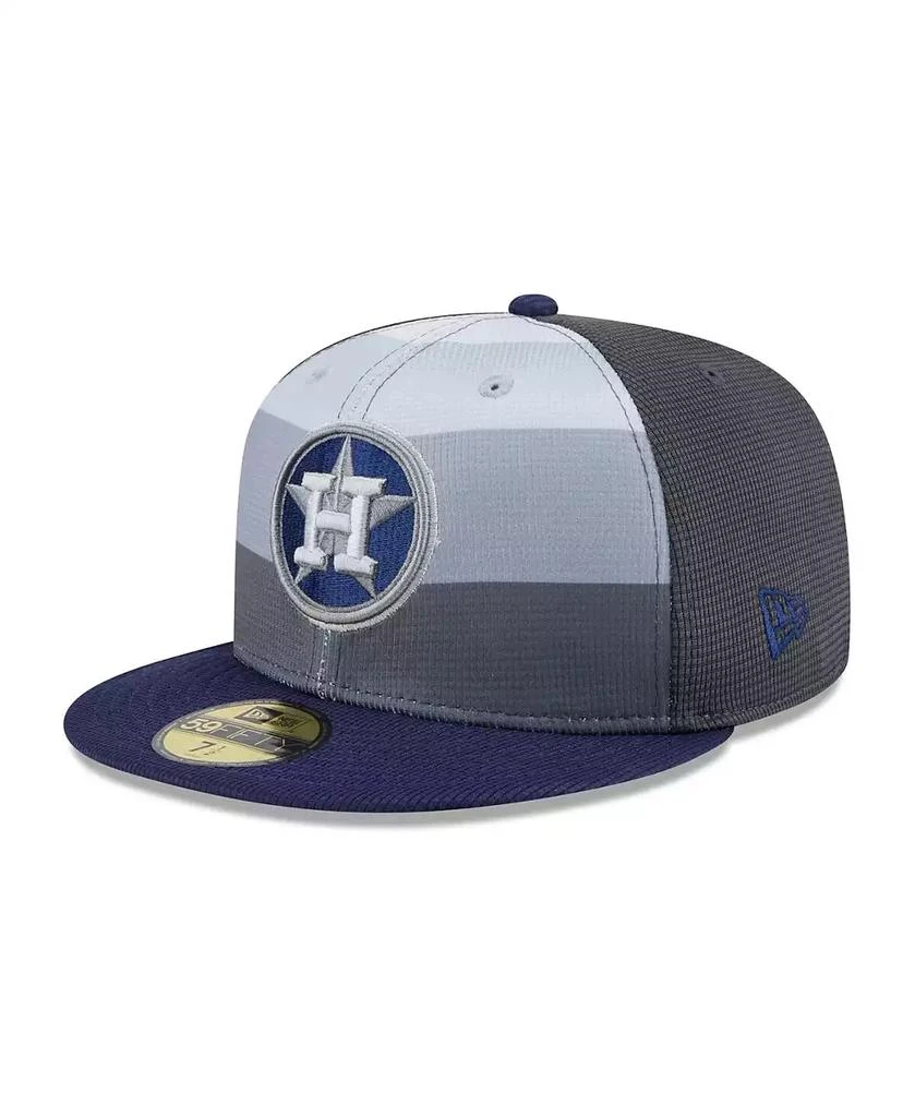 New Era Men's Gray/Navy Houston Astros 2025 Batting Practice 59FIFTY ...