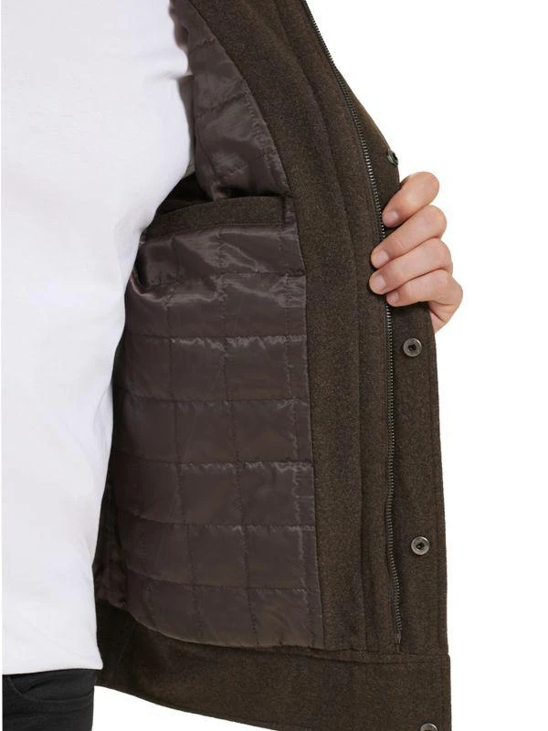 Kenneth Cole Faux Shearling Wool Blend Trucker Jacket - Jackets - Free ...