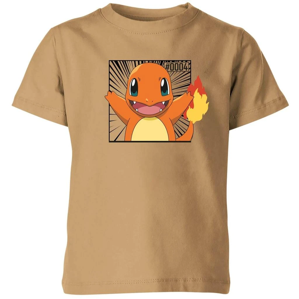 Original Hero Pokémon Pokédex Charmander #0004 Kids' T-Shirt - Tan ...