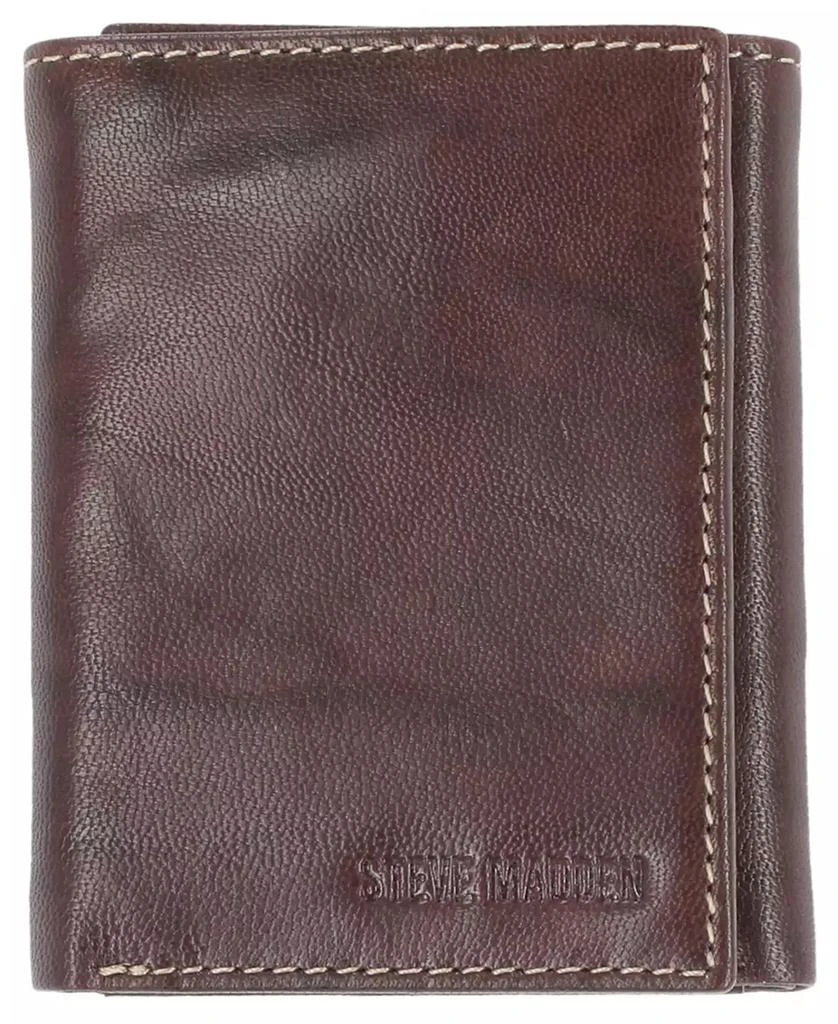 Steve Madden Men's Antique-like Trifold Wallet - Wallets - BeyondStyle