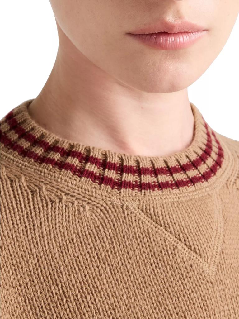 Prada Wool and Cashmere Crew-Neck Sweater - Sweaters - Free Prada Wool and Cashmere Crew-Neck Sweater - Sweaters - Free