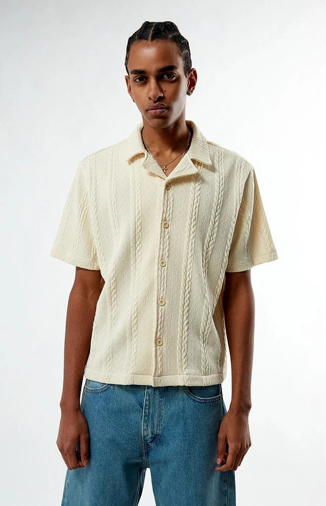 PacSun Cable Jacquard Camp Shirt - Shirts - Free Shipping - BeyondStyle