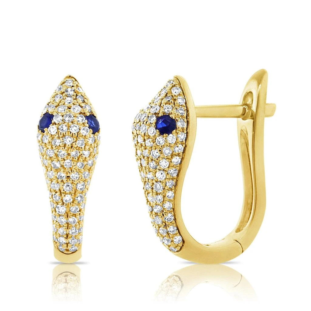 Sabrina Designs 14k Gold & Diamond Snake Earrings - JEWELRY - Free ...
