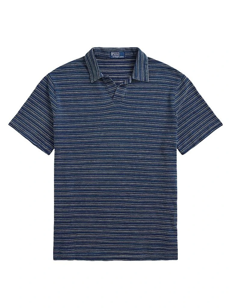 Striped Slub Jersey Polo Shirt – On Sale Now with Up to 31% Off ...