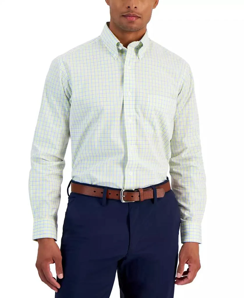 Club Room Men's Regular-Fit Gingham Dress Shirt, Created for Macy's ...