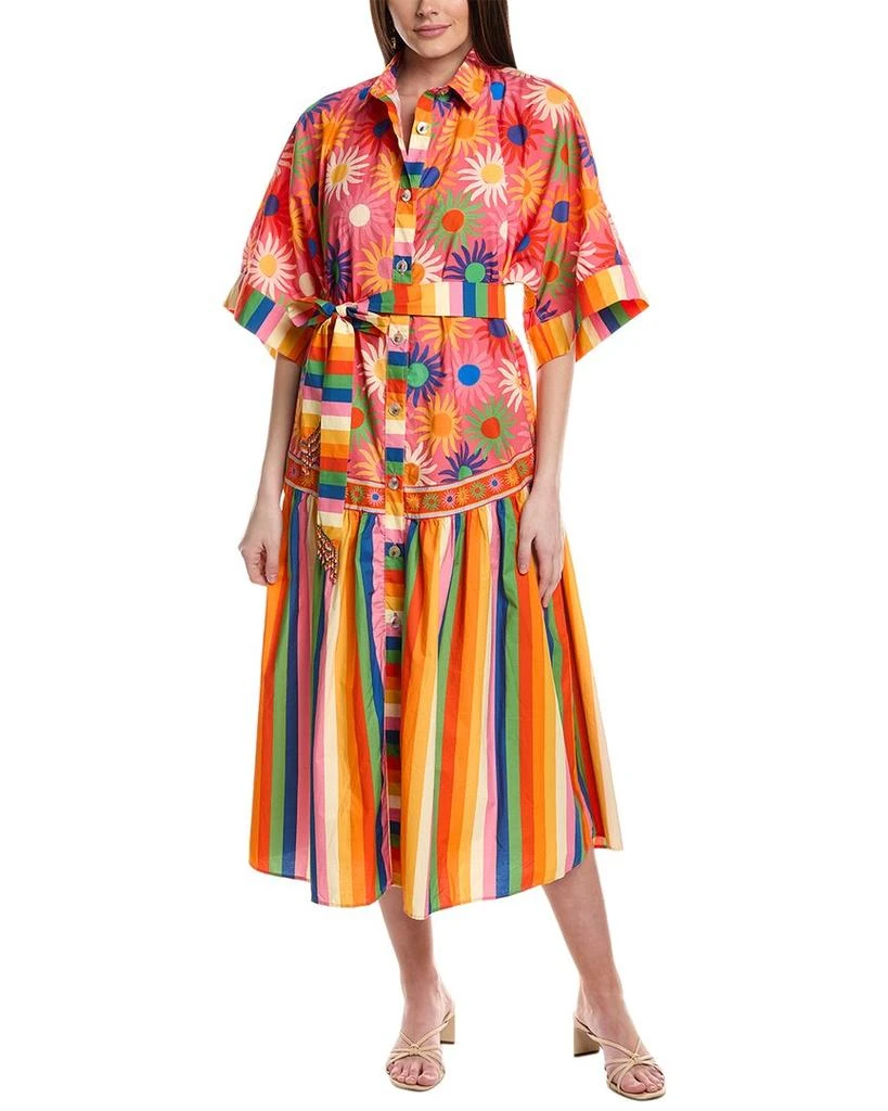Farm Rio FARM Rio Graphic Macaws Mixed Midi Dress - Dresses & Skirts ...