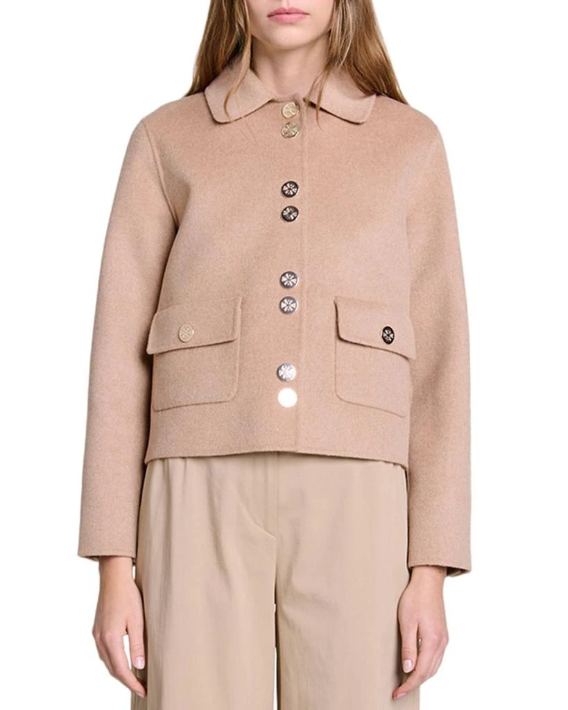 Maje Vivly Button Front Jacket - Jackets - Free Shipping - BeyondStyle