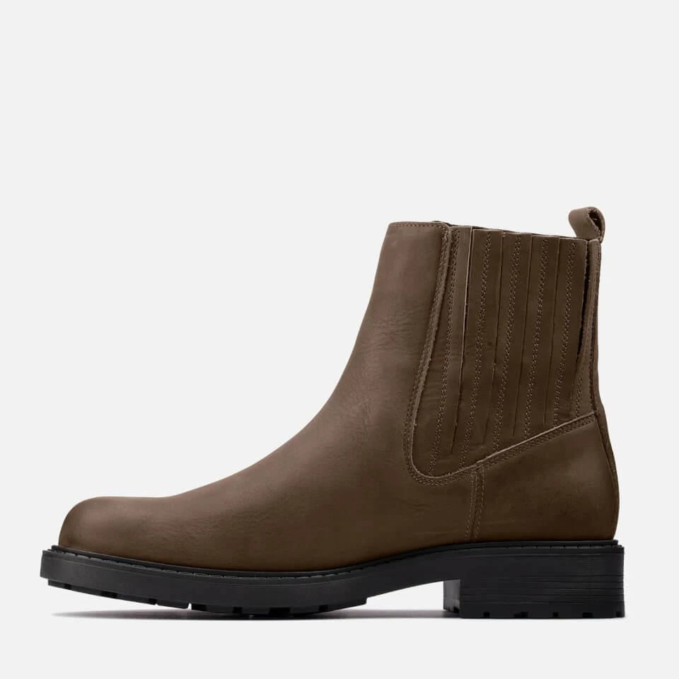 Clarks CLARKS ORINOCO 2 MID-LENGTH LEATHER CHELSEA BOOTS - BeyondStyle