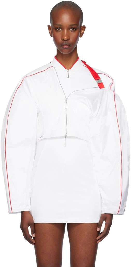 Jacquemus White Nike Edition Round Jacket - Jackets - BeyondStyle