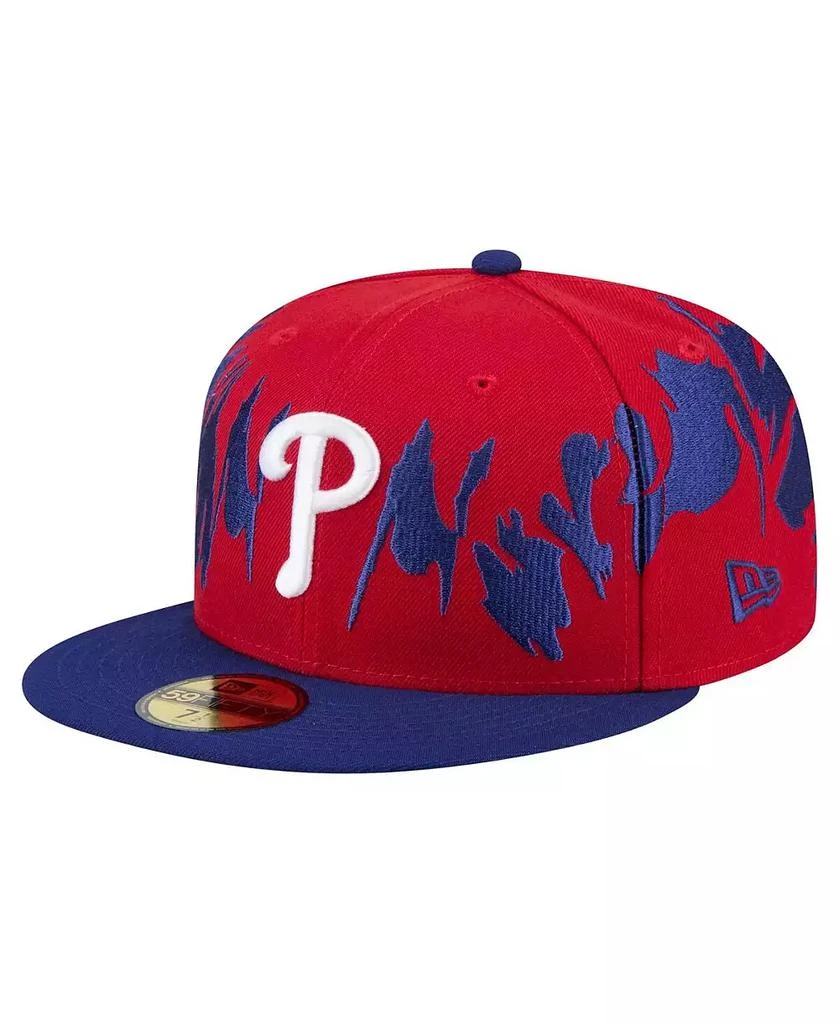 New Era Men's Red/Royal Philadelphia Phillies Retro Pattern 59FIFTY ...