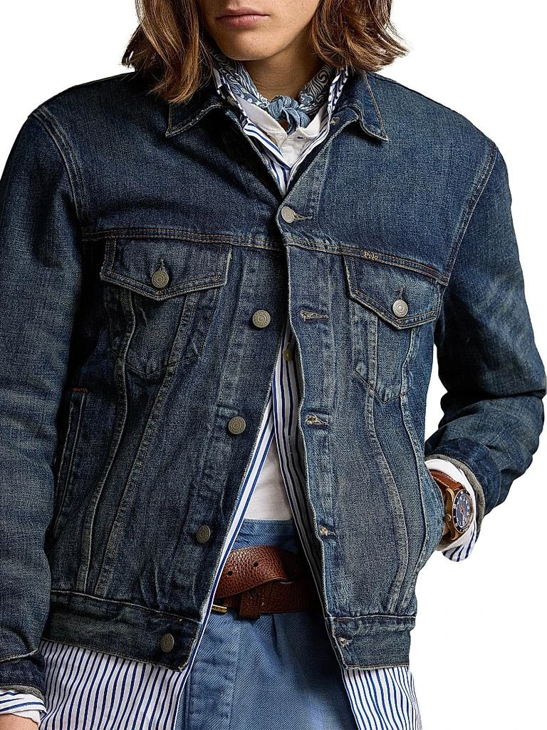 Ralph Lauren Faded Denim Trucker Jacket - Jackets - Free Shipping - BeyondStyle