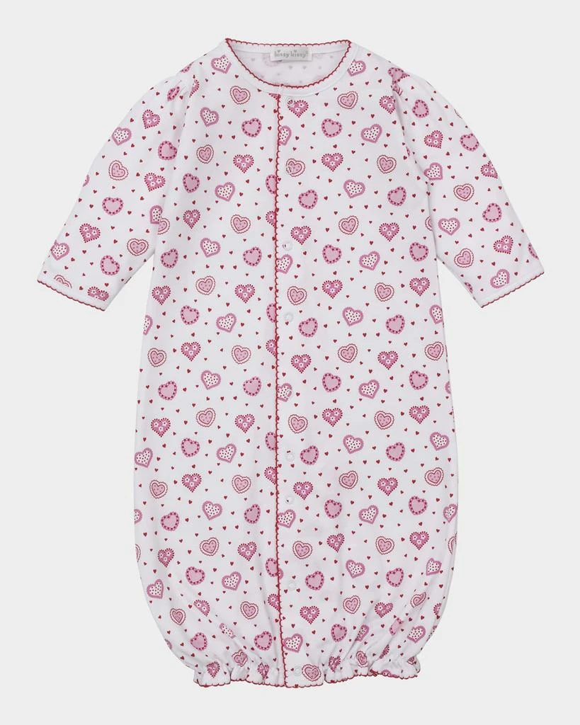 Kissy Kissy Girl's Heartfelt Hearts Convertible Gown and Hat Set, Size ...