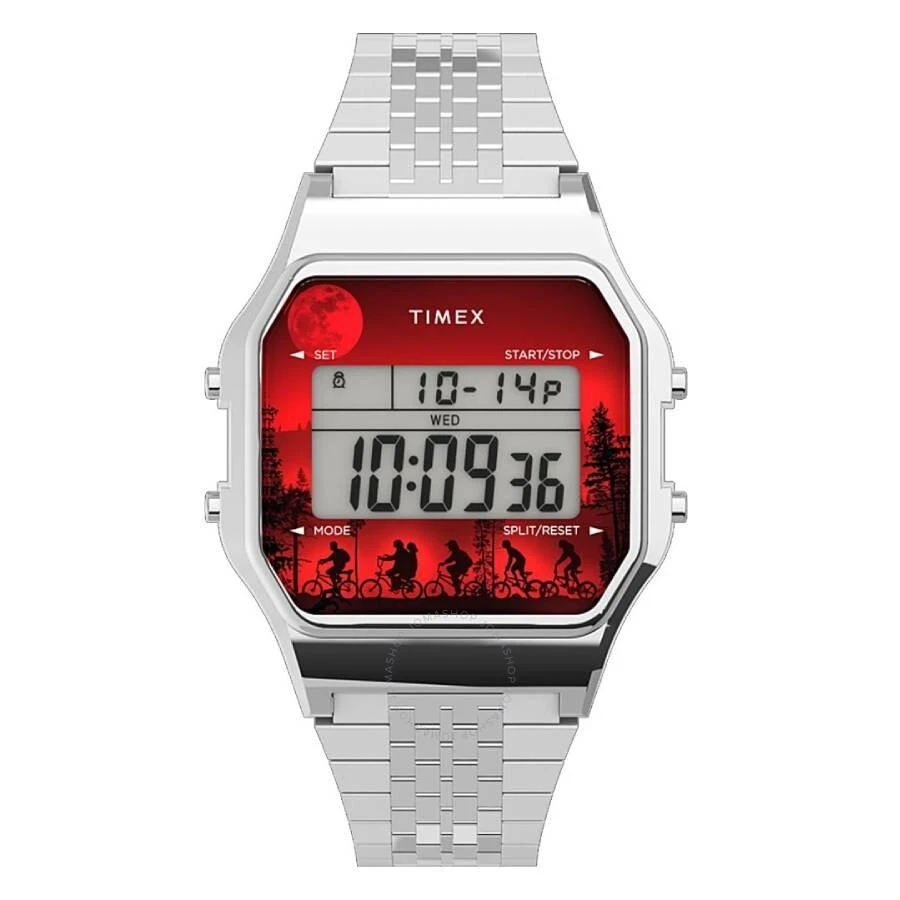 Timex T80 X Stranger Things Quartz Digital Watch TW2V50900 - Watches ...