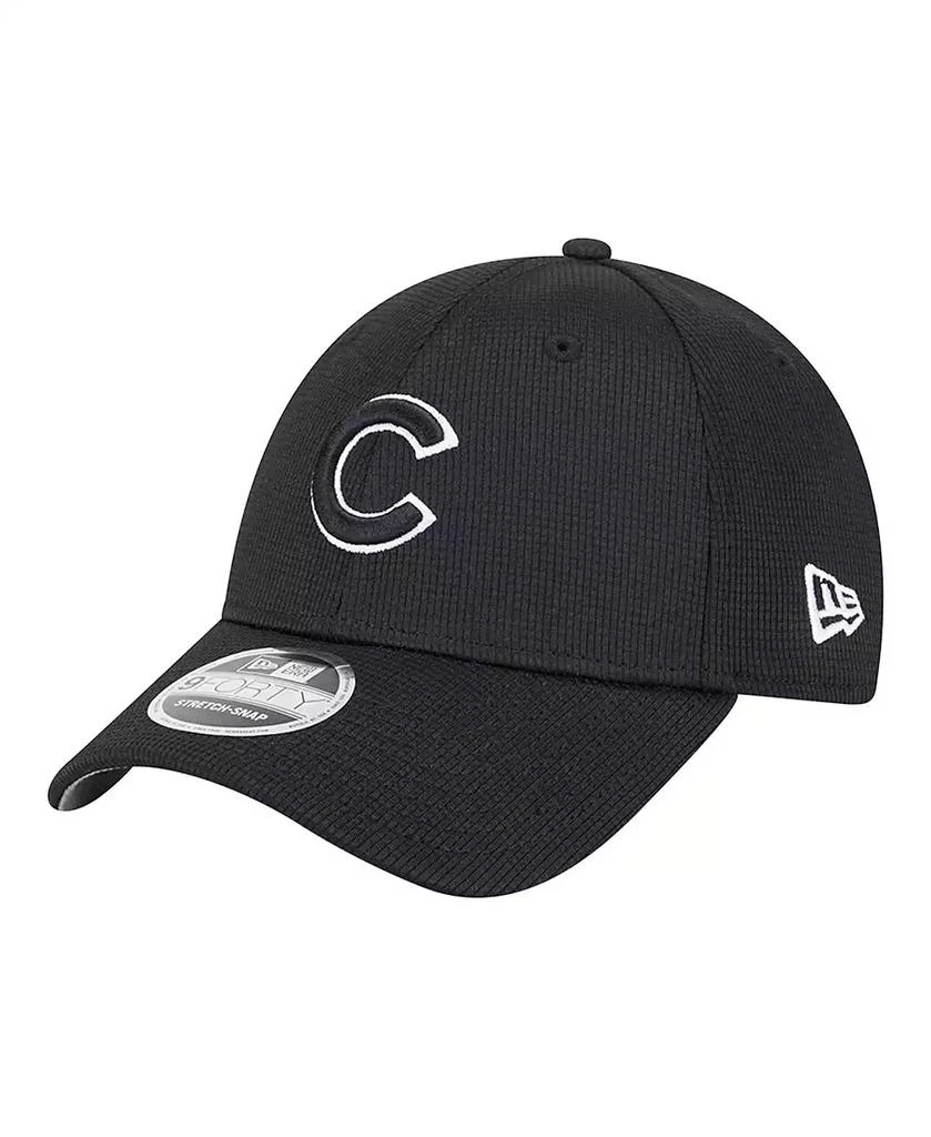 New Era Men's Black Chicago Cubs Pivot 9FORTY Adjustable Hat - Hats ...