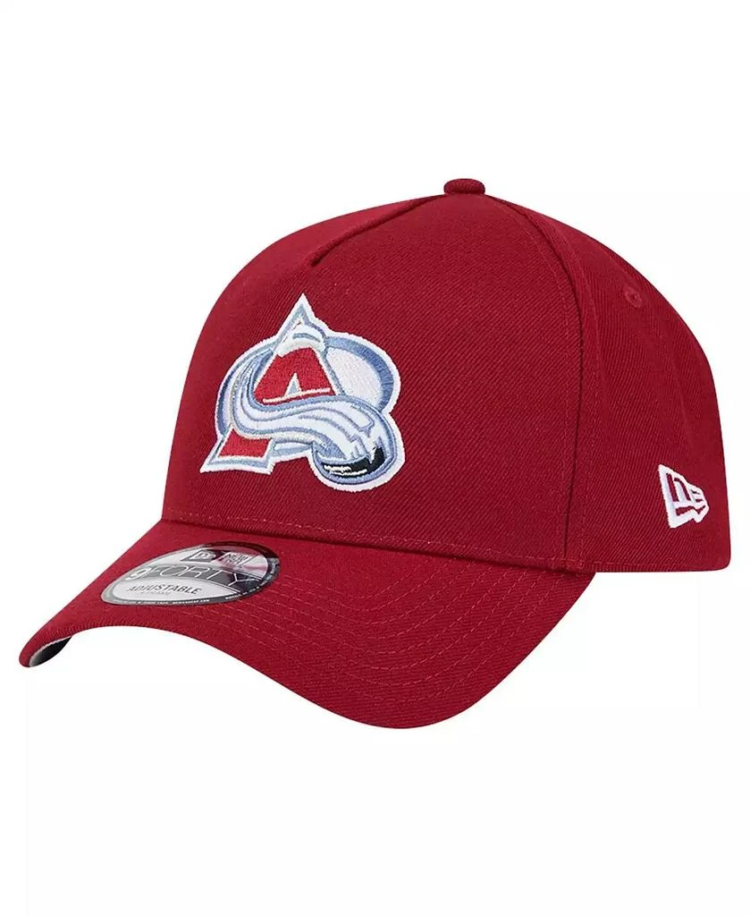 New Era Men's Burgundy Colorado Avalanche Core A-Frame 9FORTY ...