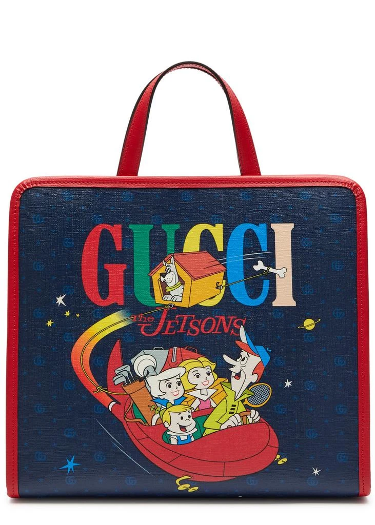 GUCCI KIDS X The Jetsons printed leather tote bag - Tote Bags - BeyondStyle
