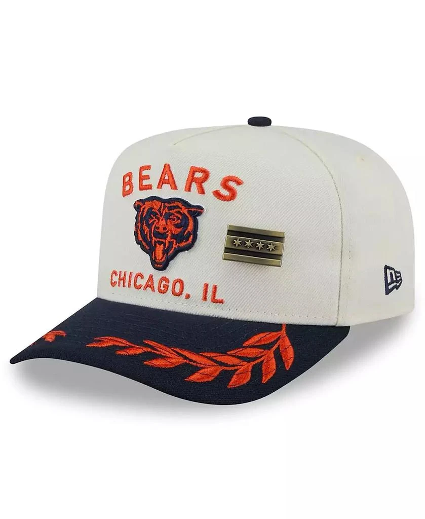 New Era Men's Cream/Navy Chicago Bears 2025 NFL Draft A-Frame 59FIFTY ...