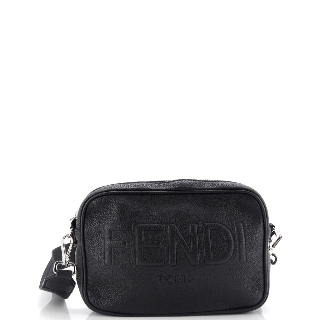Fendi Logo Camera Bag Embossed Leather - Crossbody Bags - Free Shipping ...