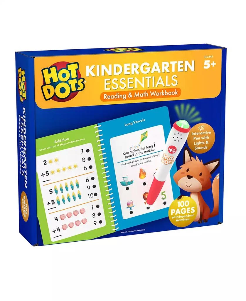 Educational Insights Hot Dots Kindergarten Essentials Reading and Math ...
