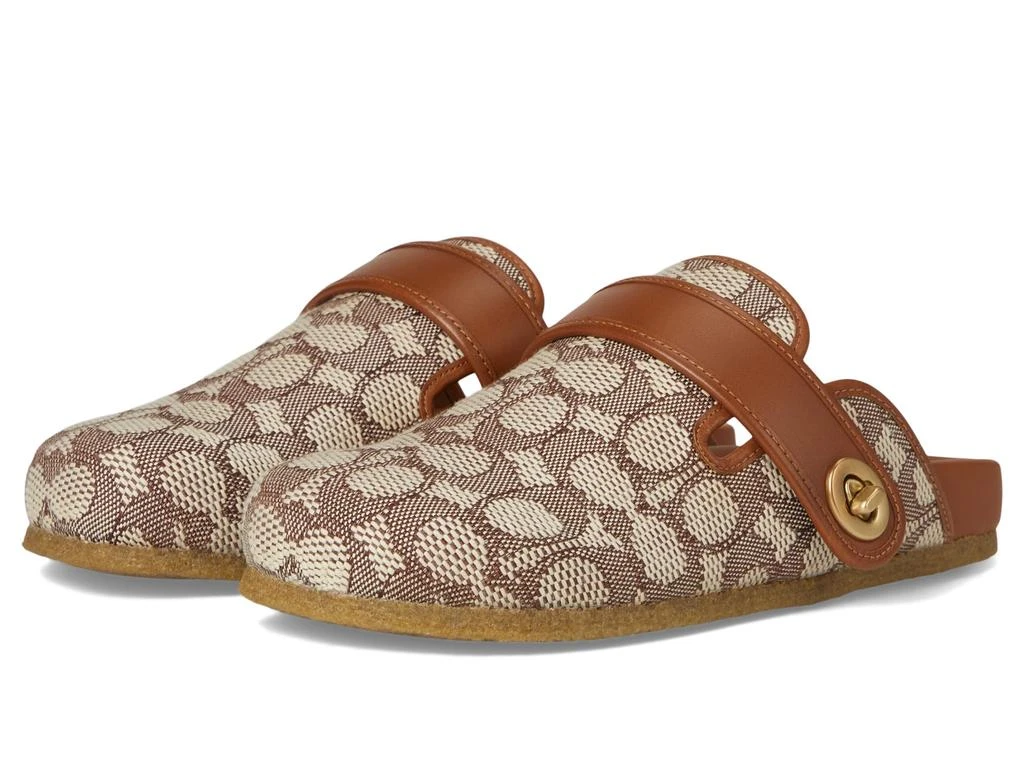 Coach Blake Clogs In Signature Textile Jacquard - Sandals - Free ...