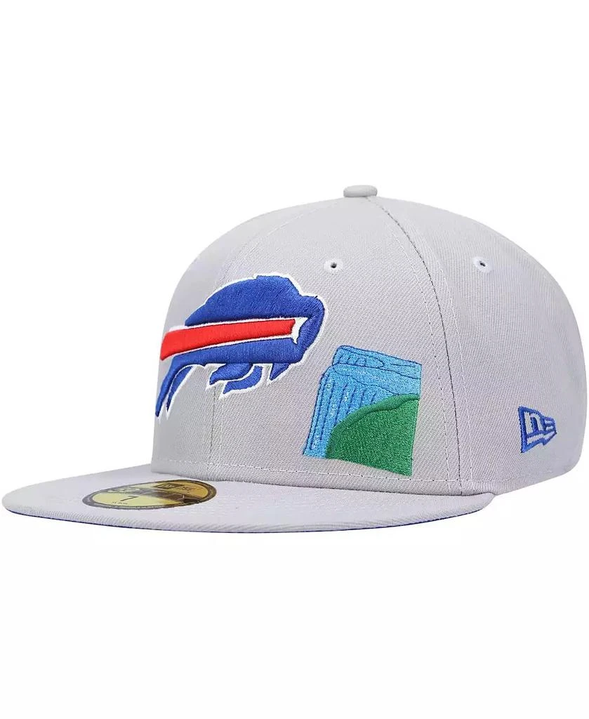 Shop Men's Gray Buffalo Bills City Describe 59FIFTY Fitted Hat on Sale ...